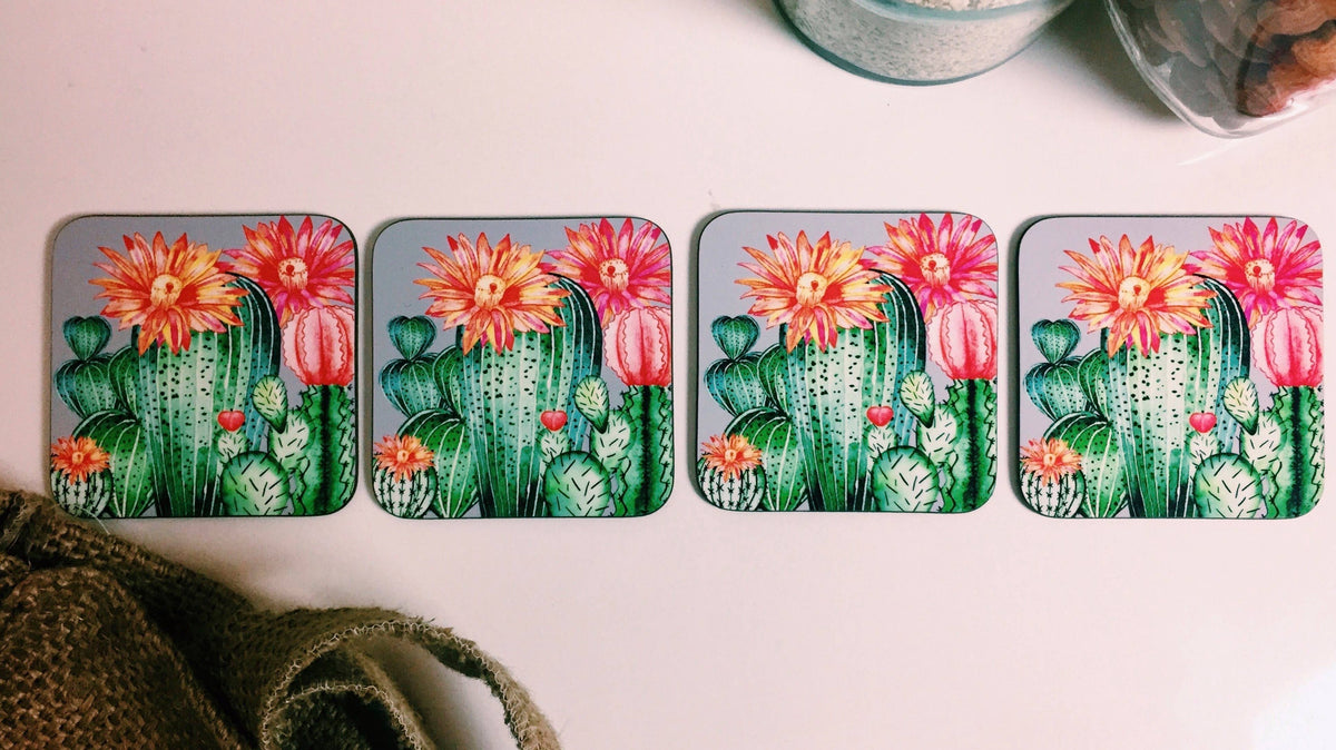 Cactus Succulents Coaster – Polyestersaltburn