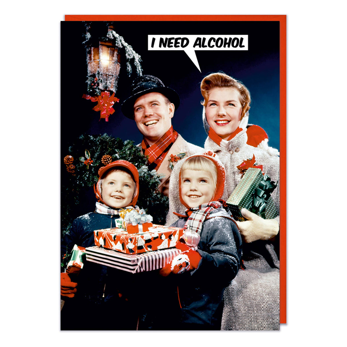 I Need Alcohol Christmas Card – Polyestersaltburn