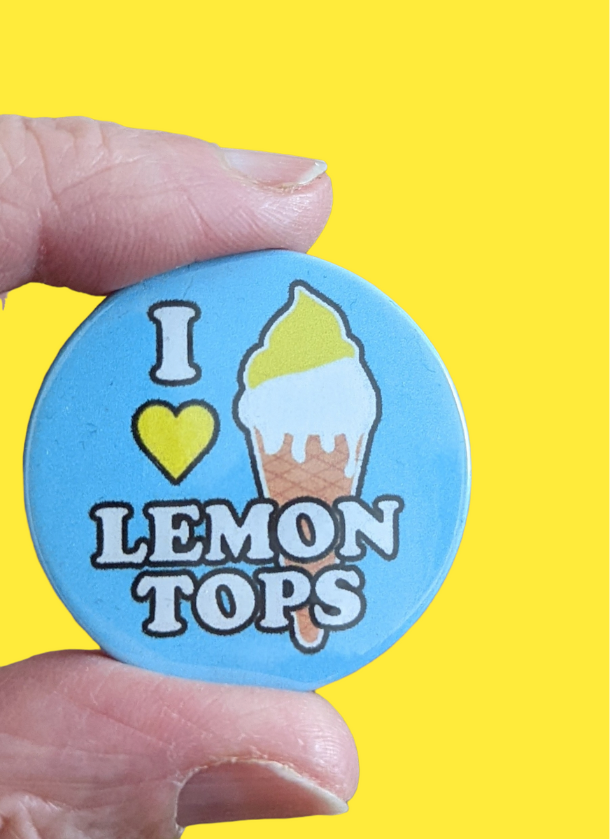 I Love Lemon Tops Badge – Polyestersaltburn