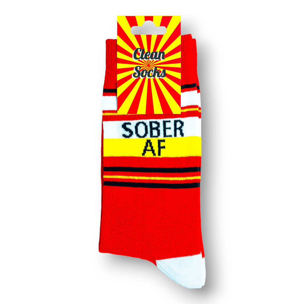 Sober AF retro style socks – Polyestersaltburn