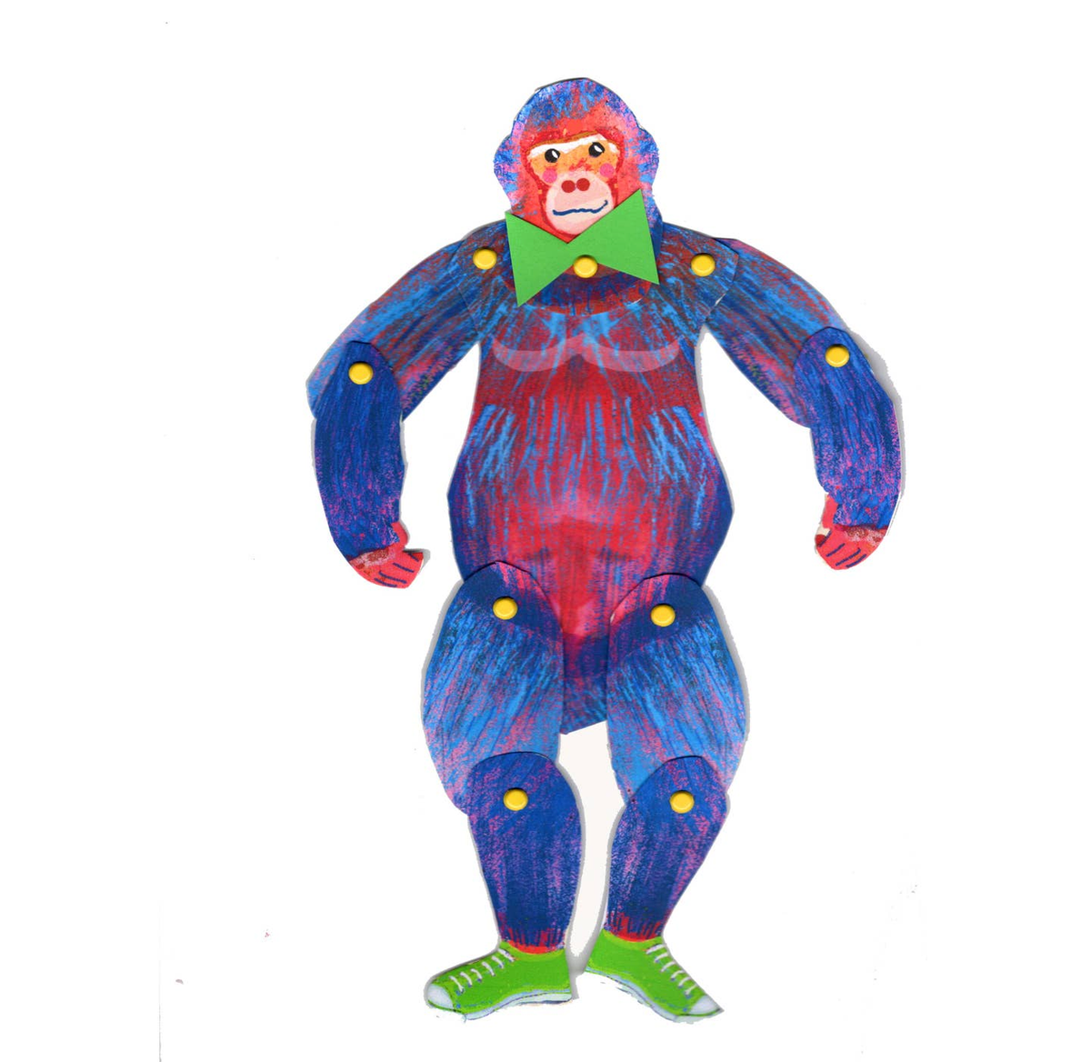 Cut Out and make Gorilla puppet – Polyestersaltburn