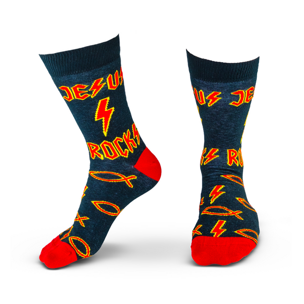 Jesus Rocks Socks – Polyestersaltburn