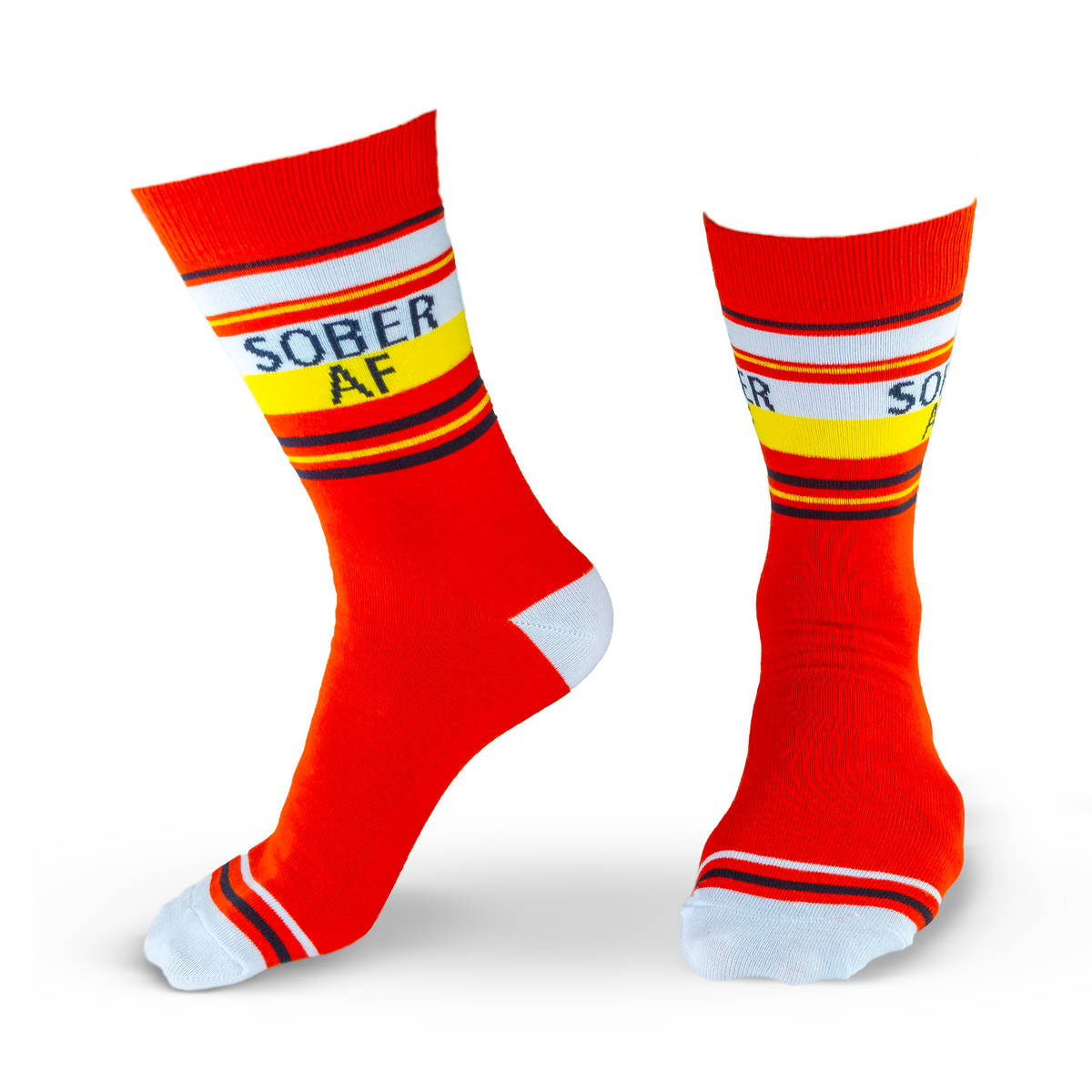 Sober AF retro style socks – Polyestersaltburn